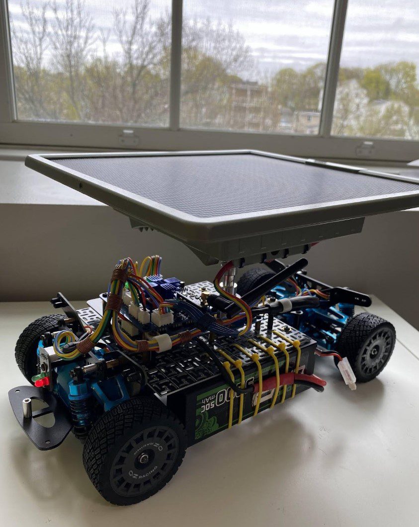 Infrared Collision Assist Solar-Powered RC Car — Professional ...